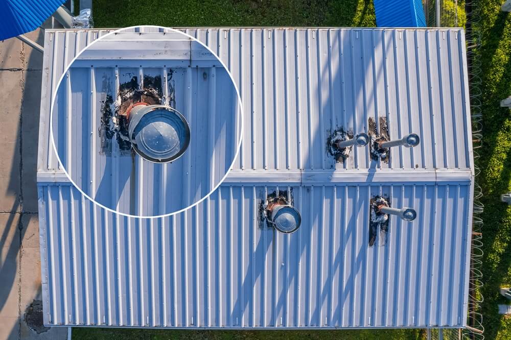 How to Spot Damage to a Commercial Roof - Advantage Construction
